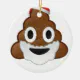 Funny Christmas Santa Poop Emoji Ceramic Ornament | Zazzle