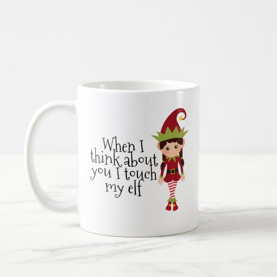 Funny Christmas Touch My Elf Holiday Coffee Mug | Zazzle.com
