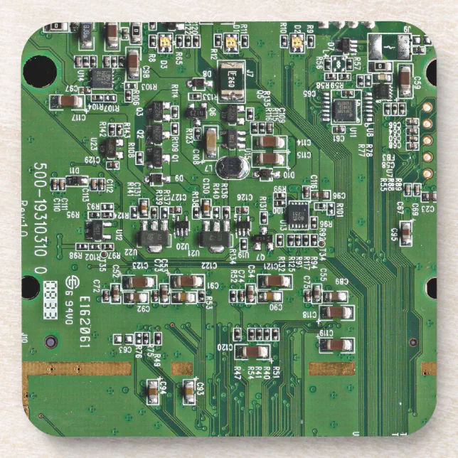 Funny circuit board beverage coaster | Zazzle
