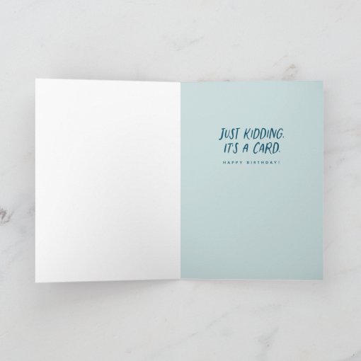 Funny clever silly happy birthday card | Zazzle