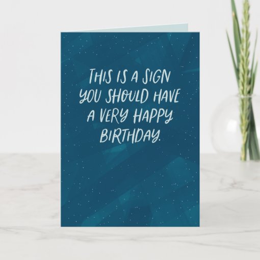 Funny clever silly happy birthday card | Zazzle