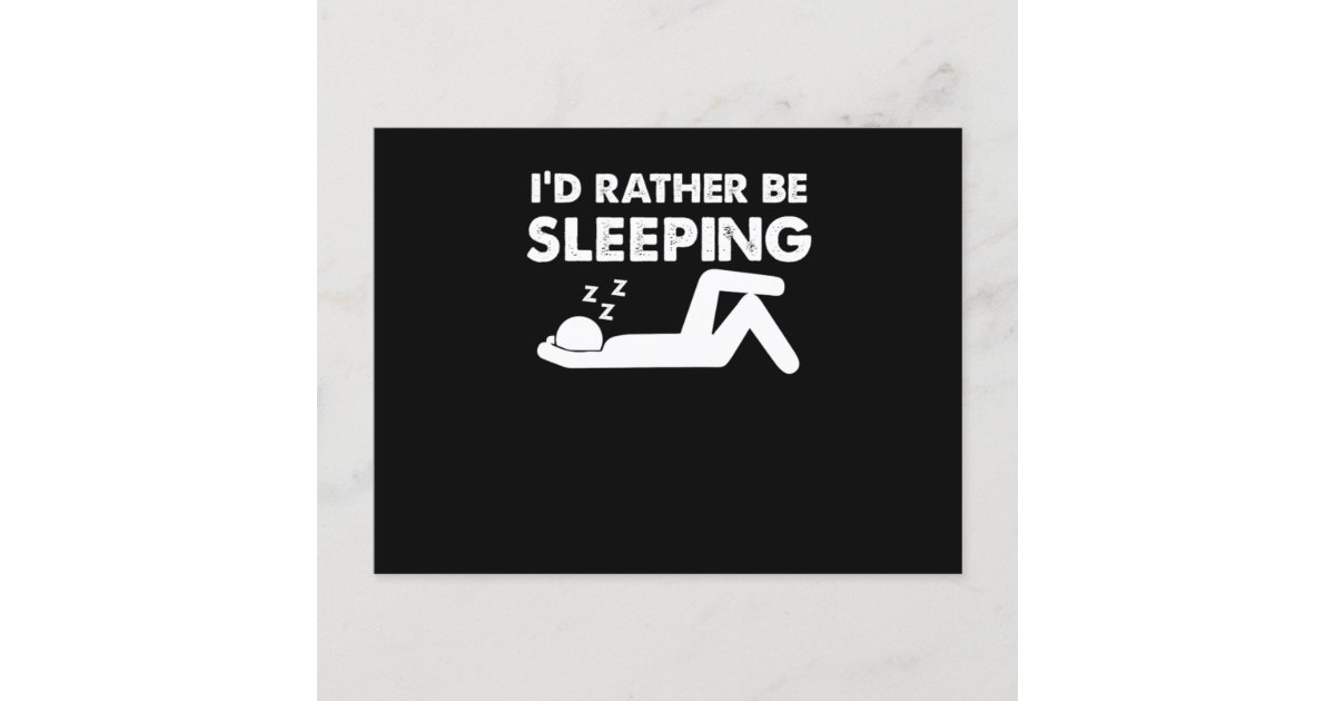 Funny Clinophile Sleepy Head Sleepyhead Sleep Love Postcard | Zazzle