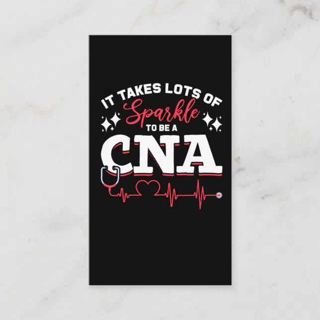 Funny CNA Nurse Certified Nursing Assistant Business Card | Zazzle