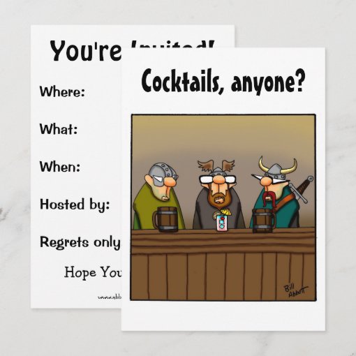 Funny Cocktail Party Invitations | Zazzle