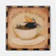 Funny coffee crow cartoon magnet | Zazzle