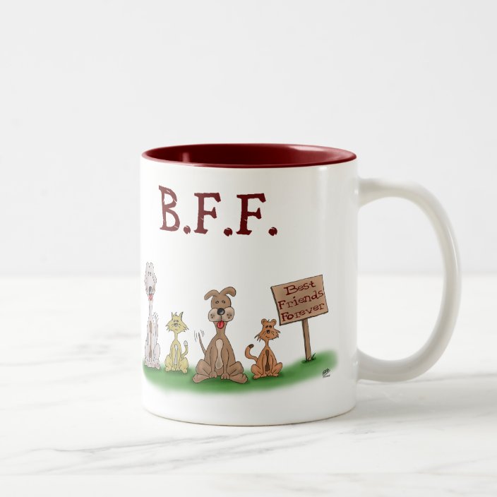 Funny Coffee Mugs: Best Friends Forever Two-Tone Coffee Mug | Zazzle