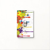 FUNNY COLOR SPLASH II + your backgr. & ideas Light Switch Cover | Zazzle