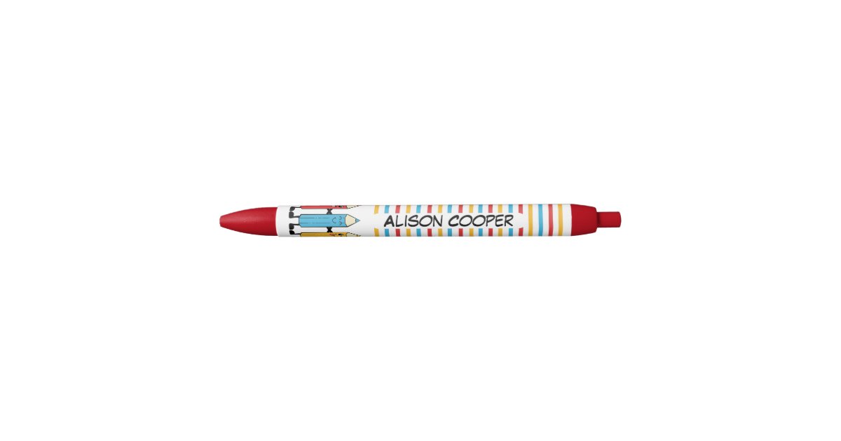 Funny colored pencils comics style pen | Zazzle