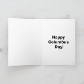 Funny Columbus Day Humor Greeting Card | Zazzle