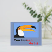 Funny comic cartoon Toucan bird joke ond liner Postcard | Zazzle