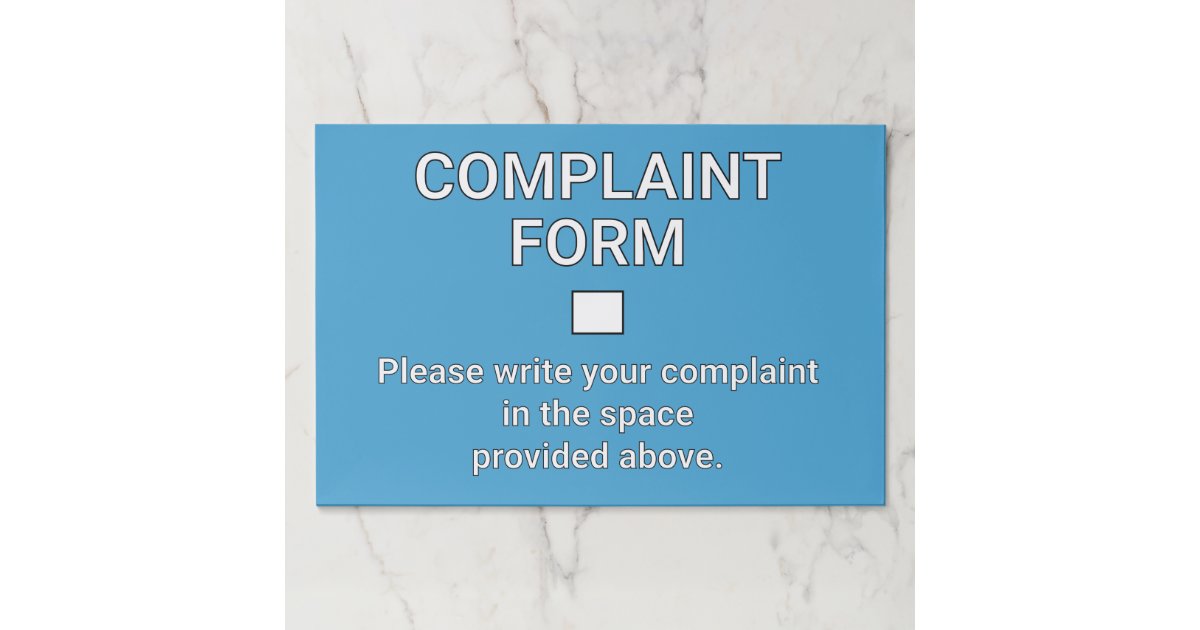 Funny Complaint Form Paper Pad | Zazzle