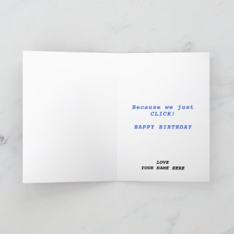 Funny Computer Mouse Best Friend Happy Birthday Thank You Card | Zazzle