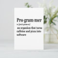 Funny Computer Science Programmer Definition Thank You Card | Zazzle