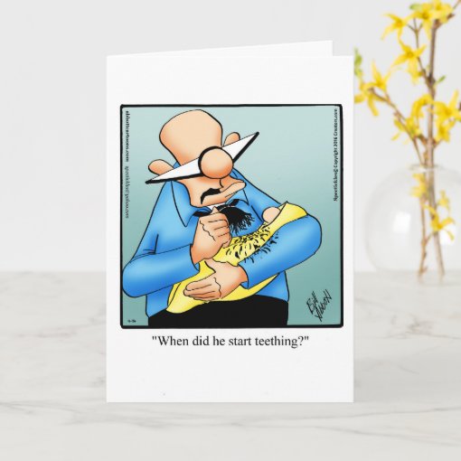 Funny Congratulations Baby Boy Card "Spectickles" | Zazzle