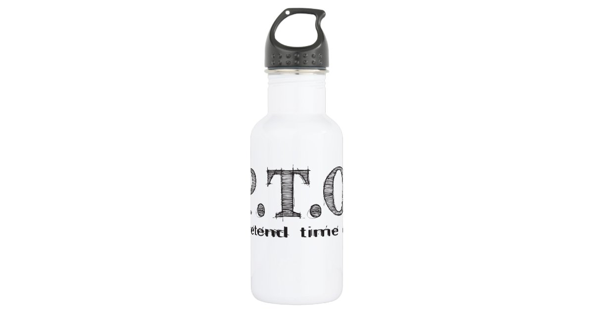 Funny Congratulations Promoted to Pretend Time Off Water Bottle | Zazzle
