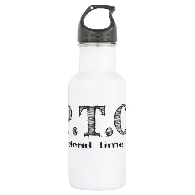 Funny Congratulations Promoted to Pretend Time Off Water Bottle | Zazzle