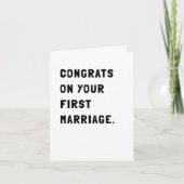 Funny Congratulations Wedding Card | Zazzle