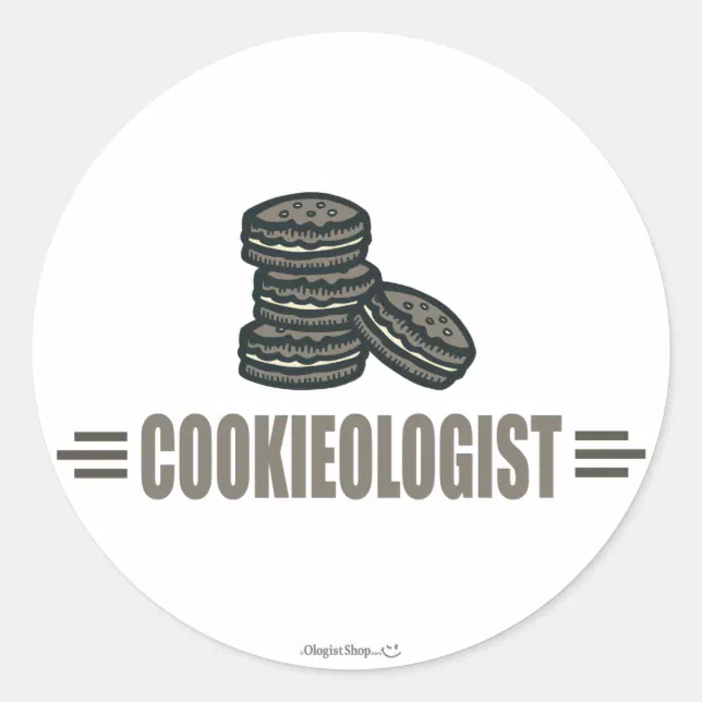 Funny Cookies Classic Round Sticker | Zazzle