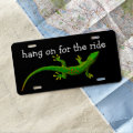 Funny Cool Nature Gecko Lizard License Plate | Zazzle