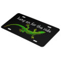 Funny Cool Nature Gecko Lizard License Plate | Zazzle