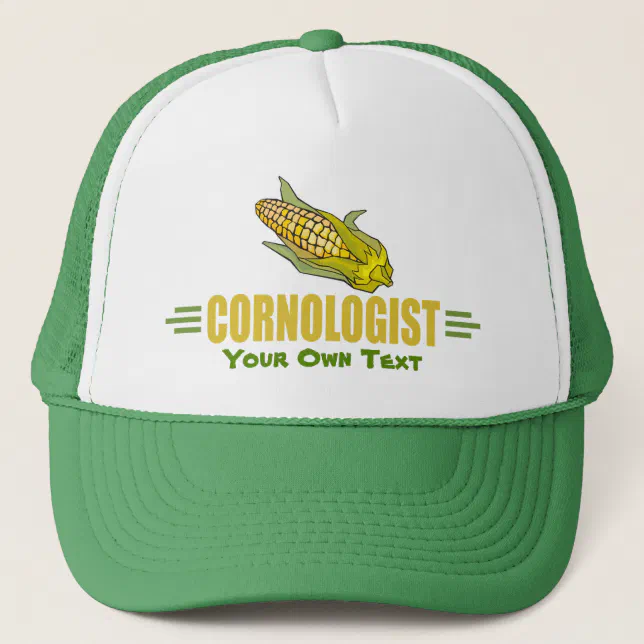 Funny Corn Farm Garden Cob Ear Cornologist Trucker Hat | Zazzle