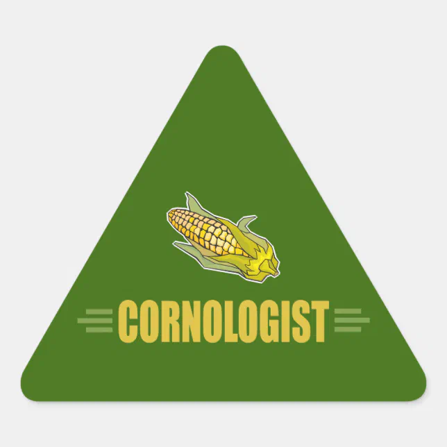Funny Corn Triangle Sticker | Zazzle