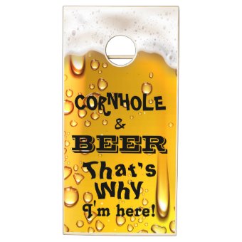Funny Cornhole and Beer Cornhole Set | Zazzle