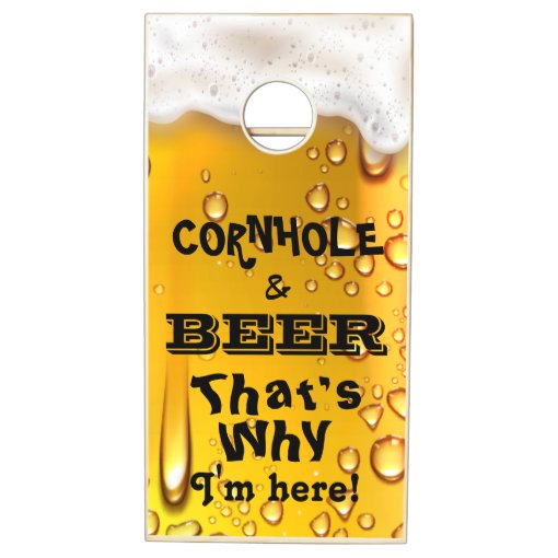 Funny Cornhole and Beer Cornhole Set | Zazzle