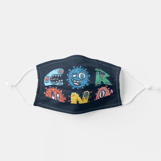 Funny CORONA Virus Typography Germs Adult Cloth Face Mask | Zazzle.com