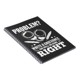 Funny Correctional Officer Grievance humor Notebook | Zazzle