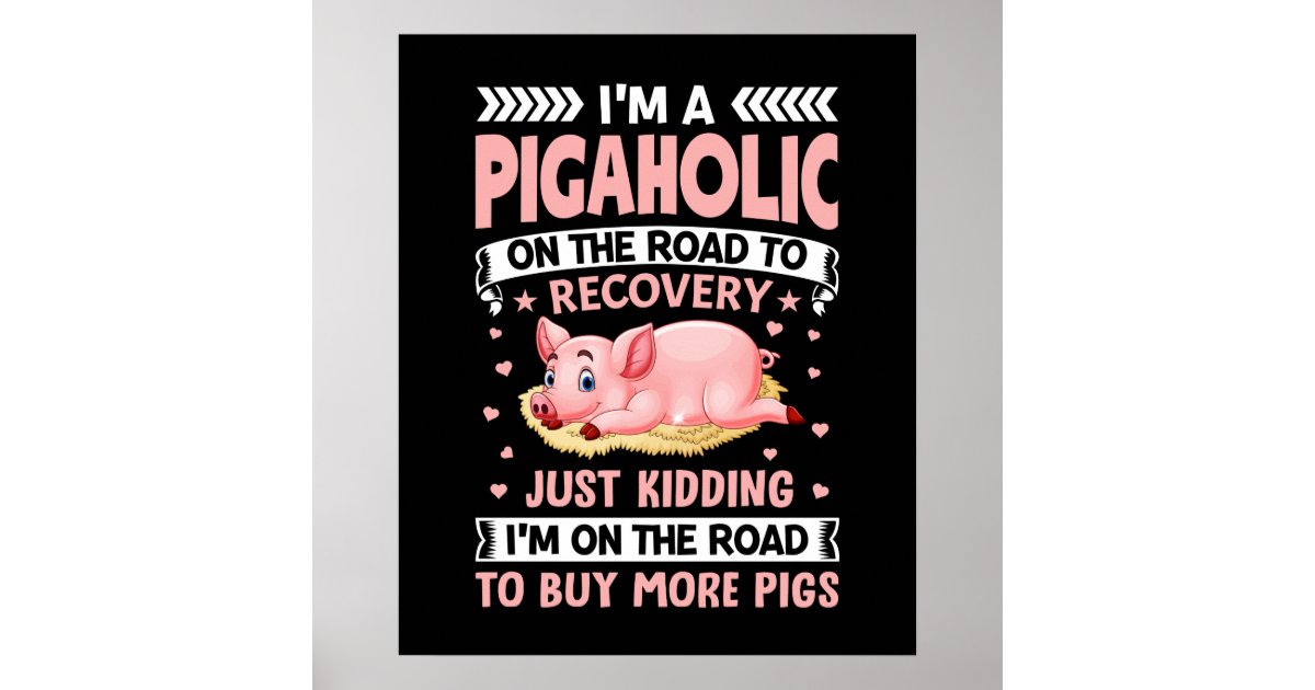 Funny Country Pig Lovers Poster | Zazzle