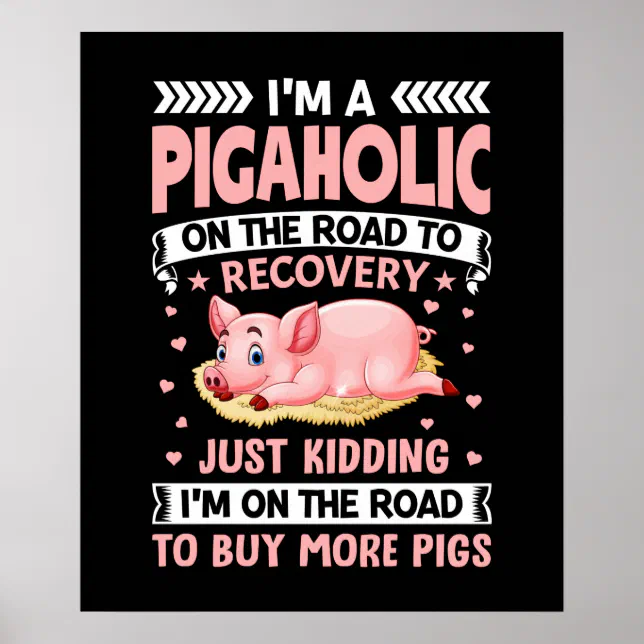 Funny Country Pig Lovers Poster | Zazzle