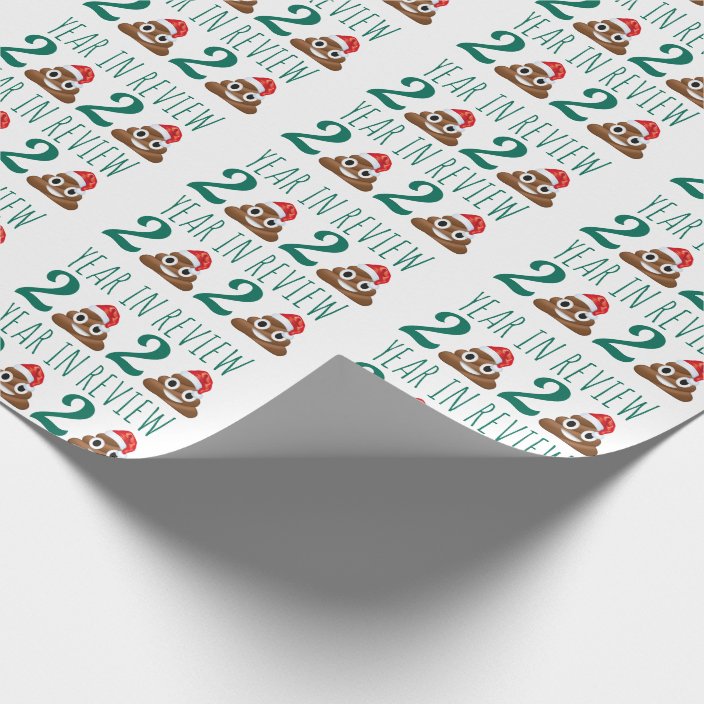 Funny Covid Christmas Poop Year Review Quarantine Wrapping Paper ...