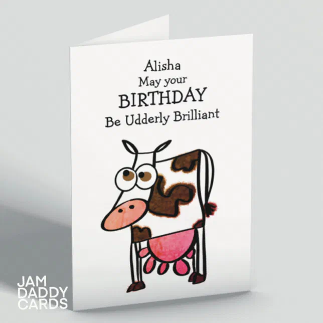 Funny Cow Birthday Card | Zazzle