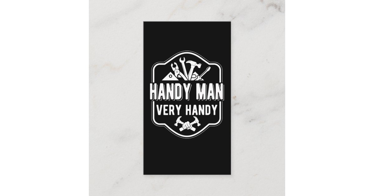 Funny Craftsman Tools Funny Handyman Business Card | Zazzle