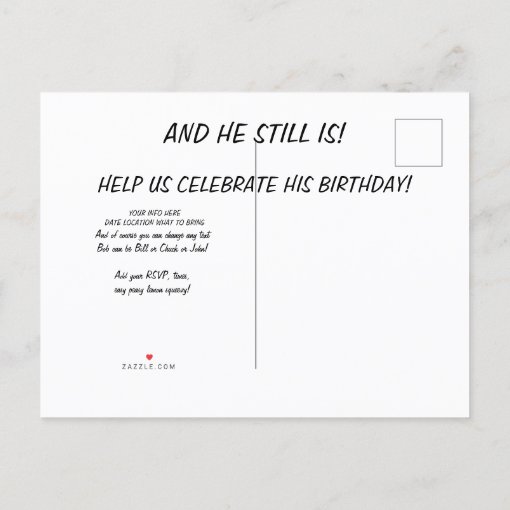 FUNNY CRASH TEST DUMMY PHOTO BIRTHDAY INVITATION POSTCARD | Zazzle
