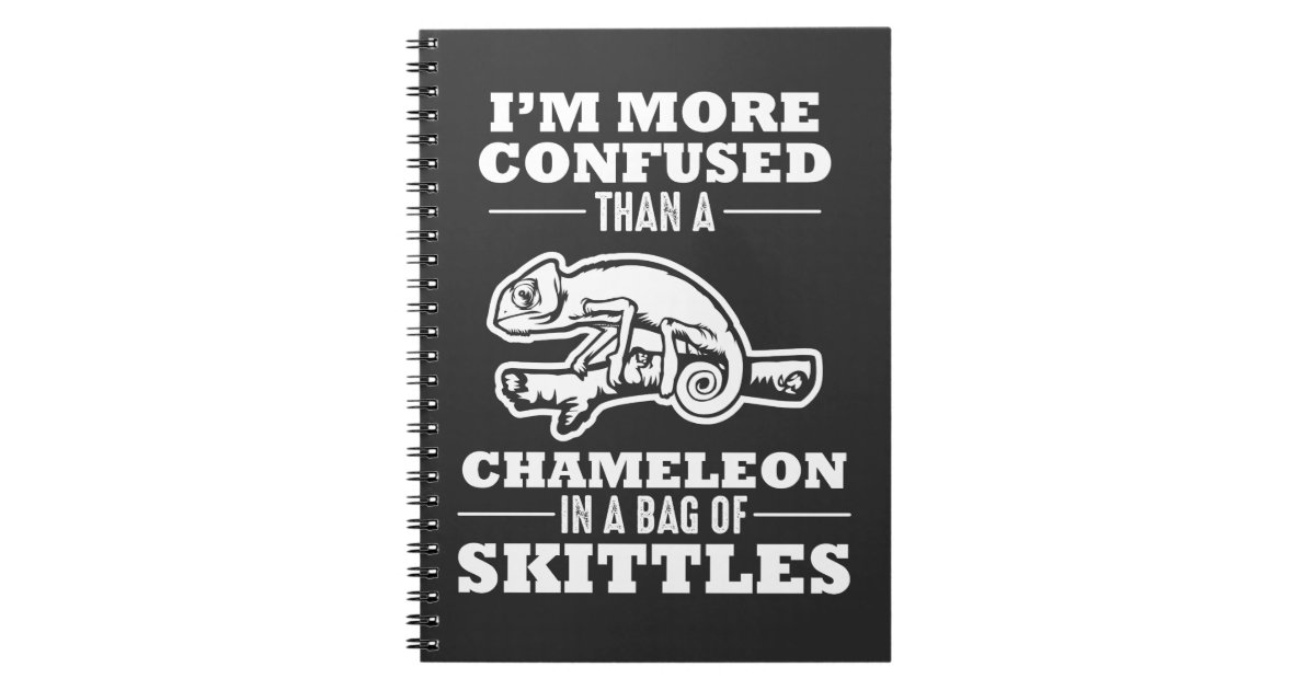 Funny Crawler Pun Chameleon Reptile Lizard Notebook | Zazzle