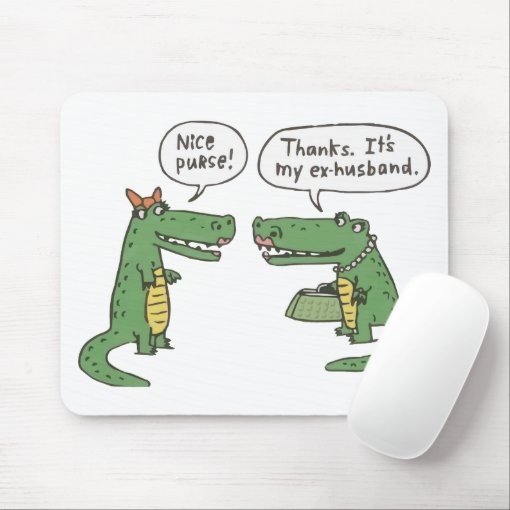 Funny Crocodile Mouse Pad | Zazzle