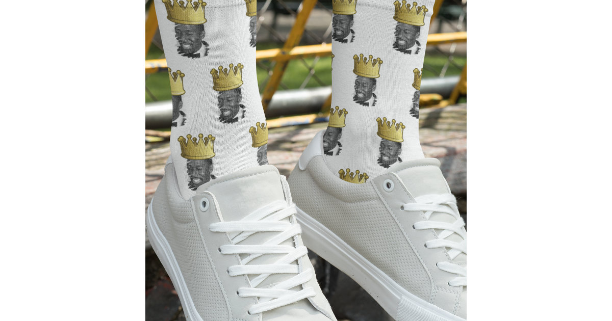 Funny Crown Photo Socks | Zazzle