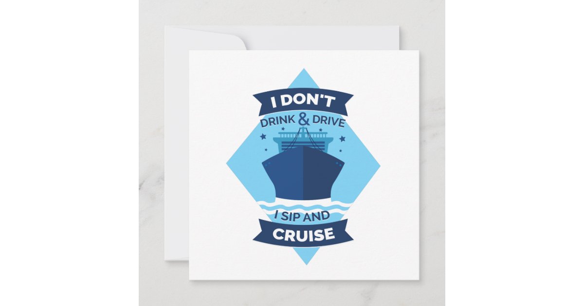Funny Cruise Ship Quote Card | Zazzle