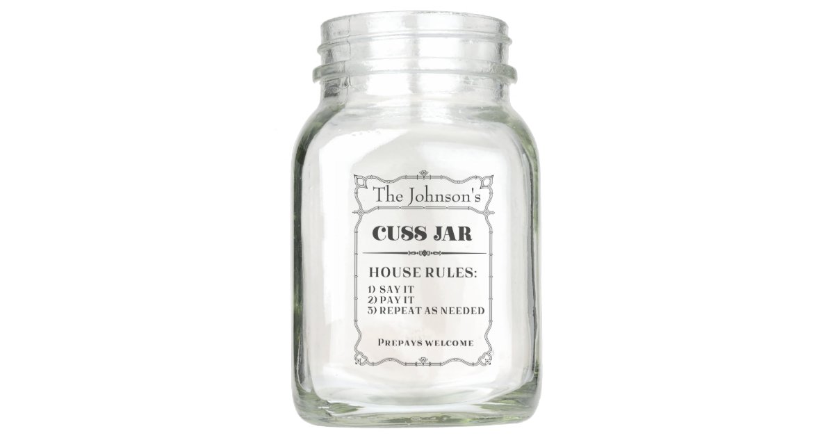 Funny Cuss Jar | Zazzle
