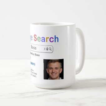 Funny Custom Best Boss Search Gift Mug | Zazzle