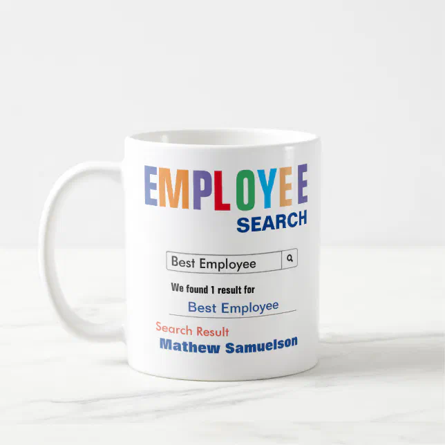 Funny Custom Best Employee Gift Coffee Mug | Zazzle