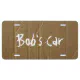 Funny Custom Cardboard License Plate | Zazzle