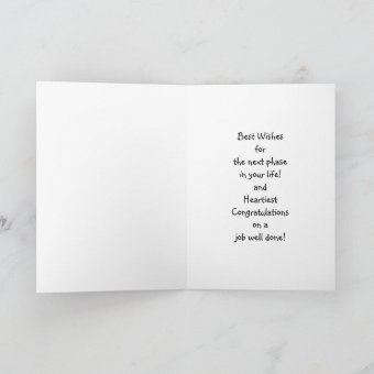 Funny Custom Congratulations Congrats Humor Quote Card | Zazzle