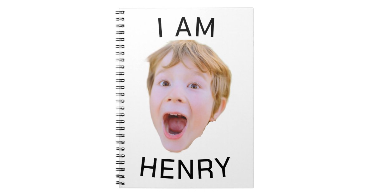 Funny Custom Face NotebooK Birthday Party Matching | Zazzle
