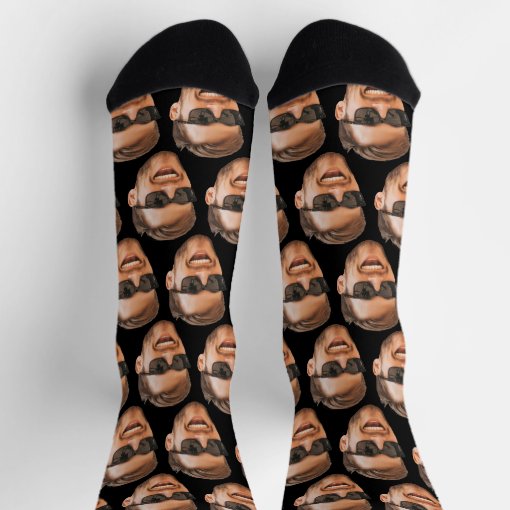 Funny Custom Face Photo Crew Socks | Zazzle