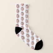 Funny Custom Face Photo Face Repeating Pattern Socks | Zazzle