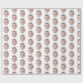 Funny Custom Face Photo Face Repeating Pattern Wrapping Paper | Zazzle