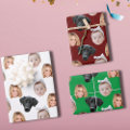 Funny Custom Face Photo Family Face 3 Photos Wrapping Paper Sheets | Zazzle